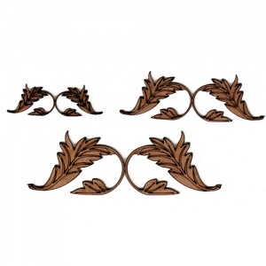 Art Deco & Nouveau Style Ornament 15 - MDF Wood Shape